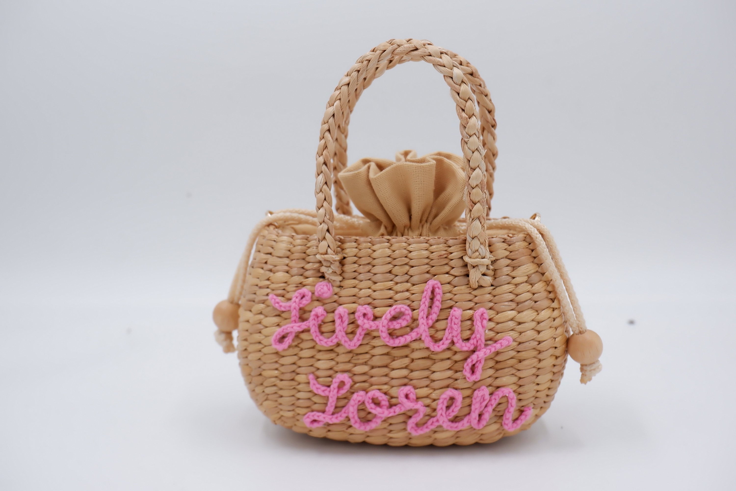 Personalized Kids Bag straw basket purses for kid – nornorbag