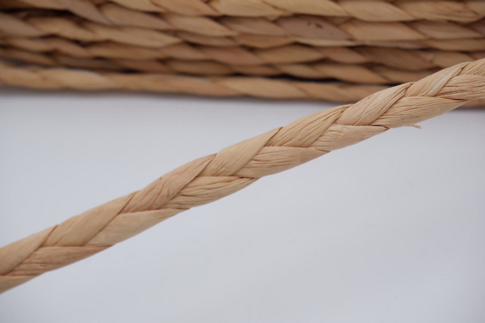 15mm natural water hyacinth rope, braided water hyacinth, raffia rope ...